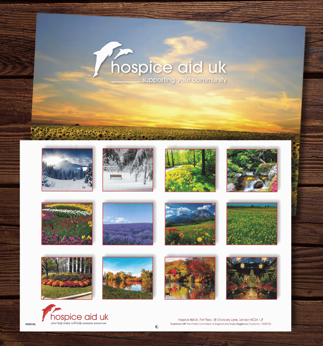 Order the Hospice Aid UK 2026 charity calendar and help hospices
